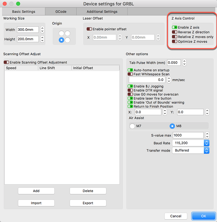 Z axis control help - Tips and Tricks - LightBurn Software Forum
