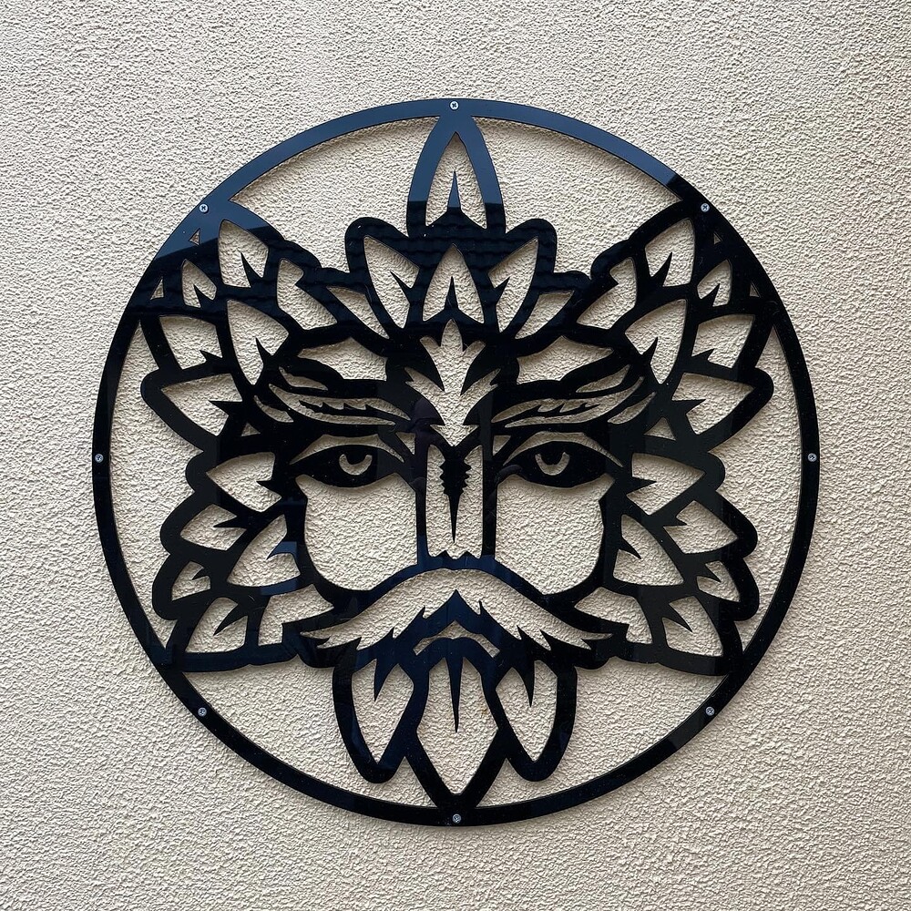 Green Man Wall Art - Finished Creations - LightBurn Software Forum