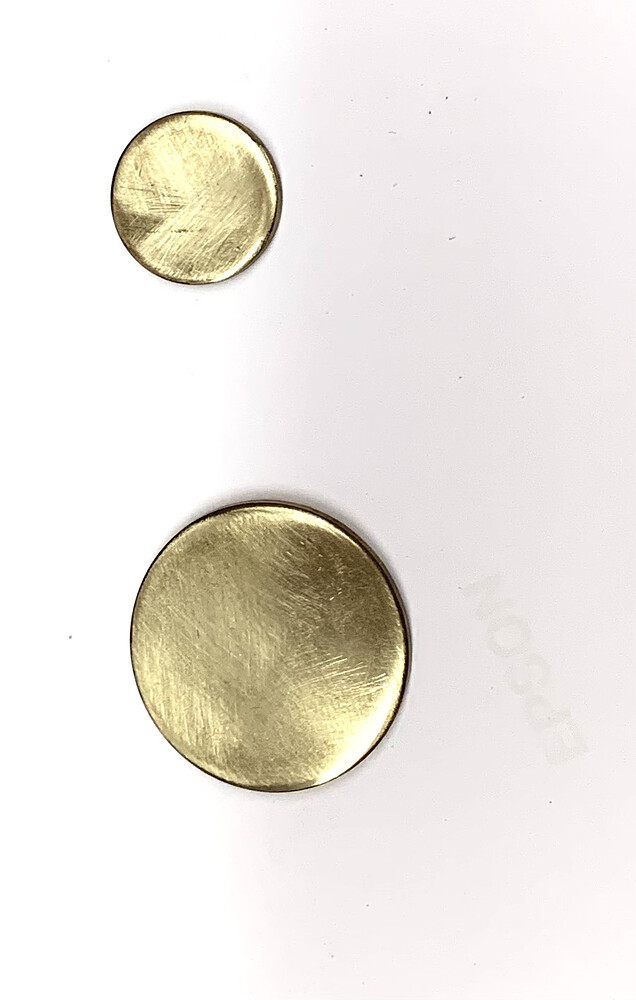 Solid Brass discs for engraving - Buy / Sell / Trade - LightBurn ...