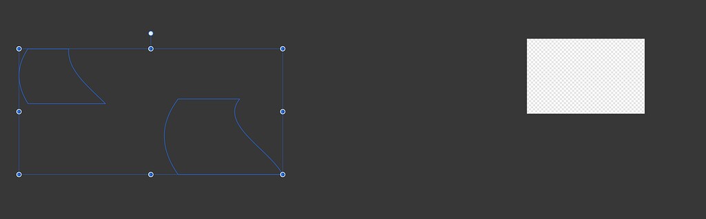 SVG export after offset shapes, separates the element position ...