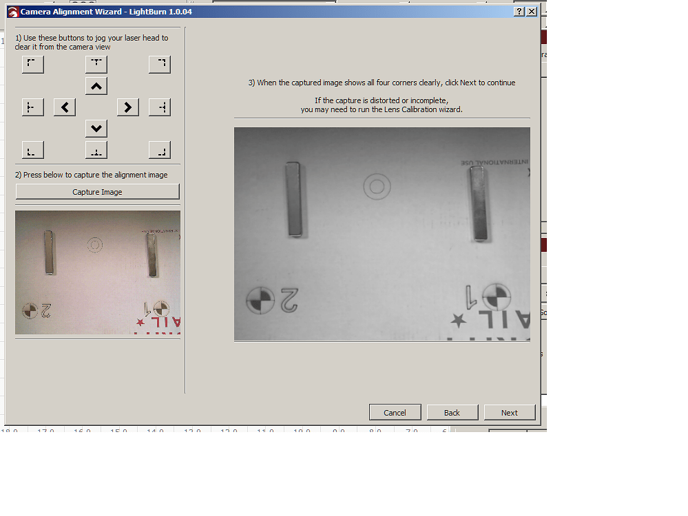 How to center camera alignment pattern? - LightBurn Software Questions ...