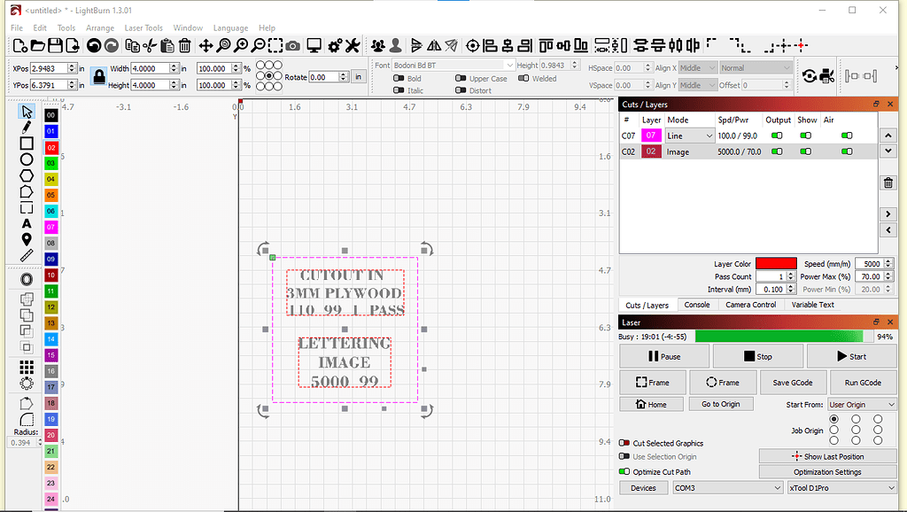 Origin does not match starting origin - LightBurn Software Questions ...