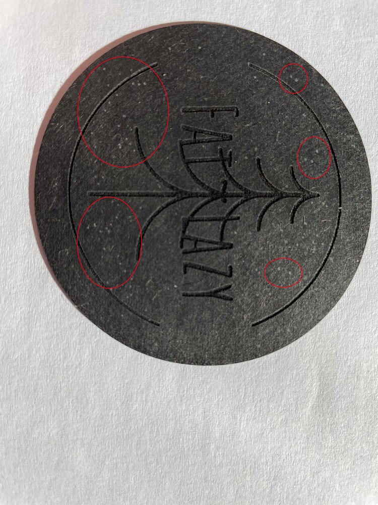 Stray burn marks in vector engraving - LightBurn Software Questions ...