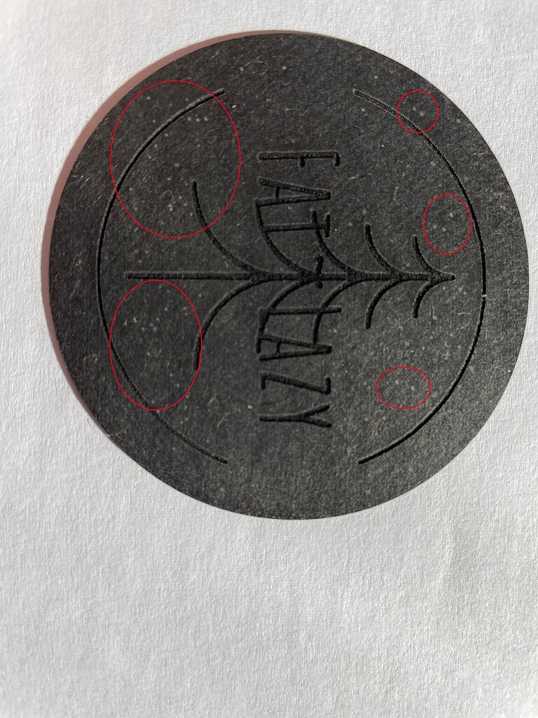 Stray burn marks in vector engraving - LightBurn Software Questions ...