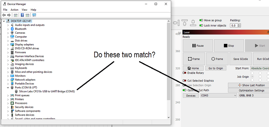 Probleme de conection lightburn (LightBurn connection problem) - GRBL - LightBurn Software Forum