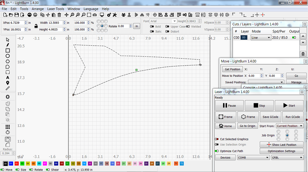 Connecting lines to make a single shape - LightBurn Software Questions ...