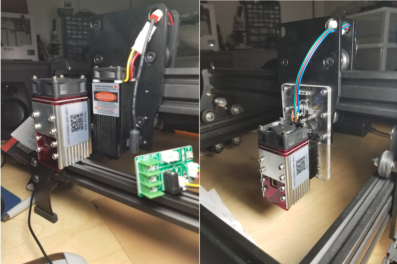 Laser Modules from one brand on another brand rig and controller ...