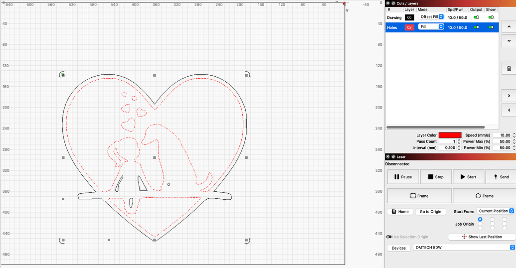 How to cut out black silhouette - LightBurn Software Questions ...