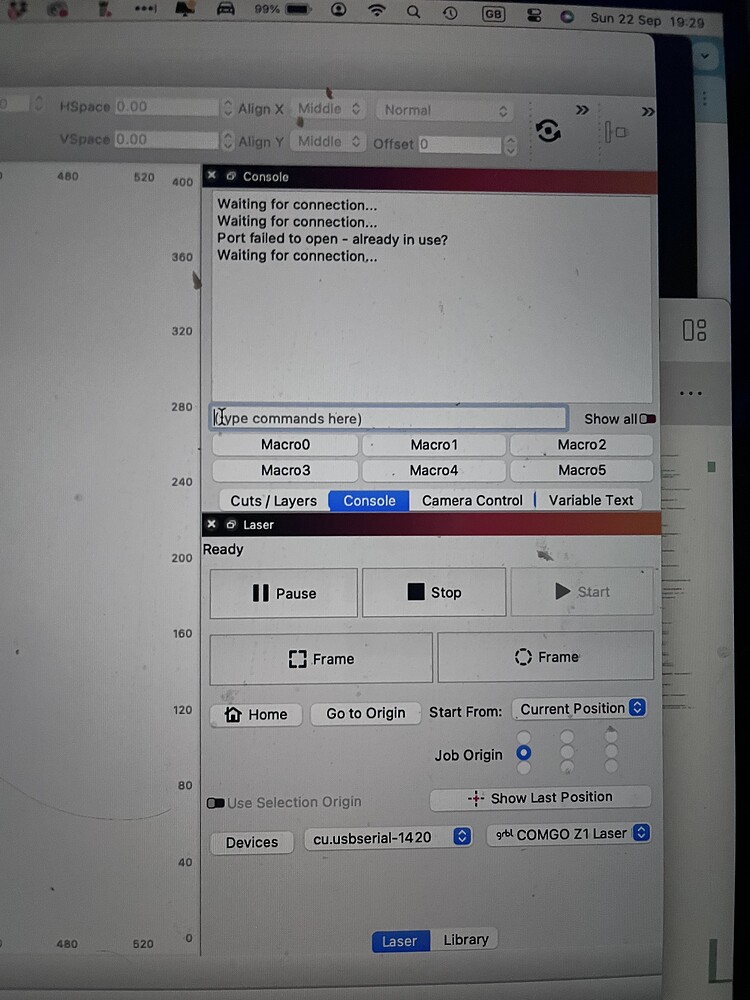 I cannot connect lightburn to comgrow z1 - OS Specific - LightBurn Software Forum