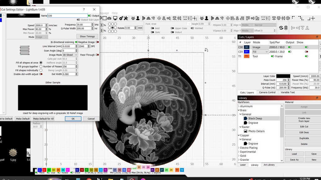 Lines in 3d engraving - #5 by jefree - Galvo - LightBurn Software Forum