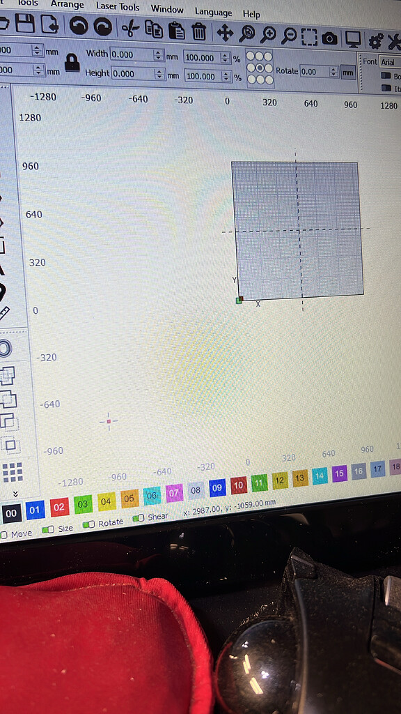 Laser Not Appearing Within Engrave Area Of Cnc Lightburn Software Questions Lightburn