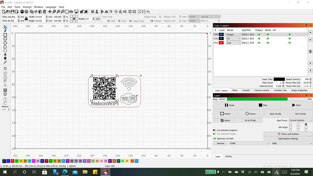 Do I not get the image that is on the screen? - LightBurn Software ...