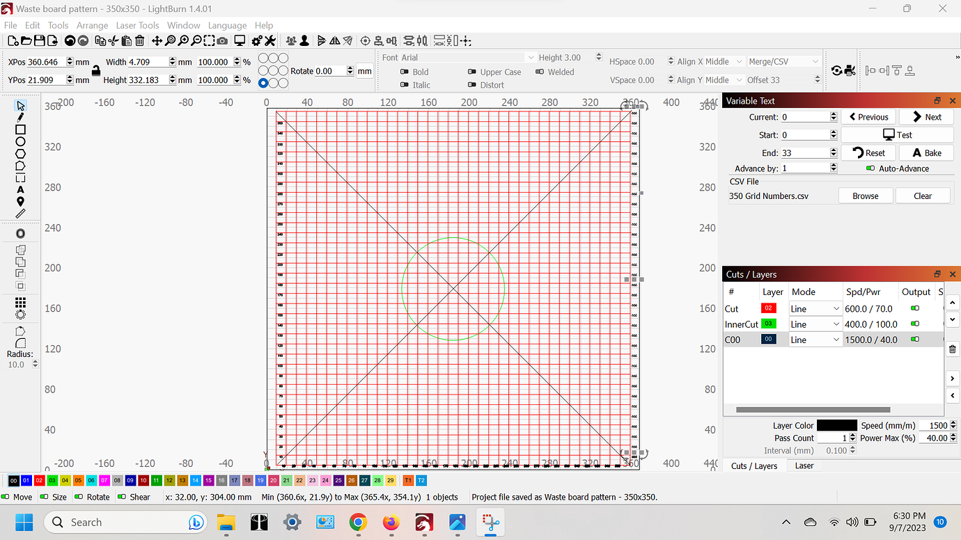 Work Surface Grid - LightBurn Software Questions - LightBurn Software Forum