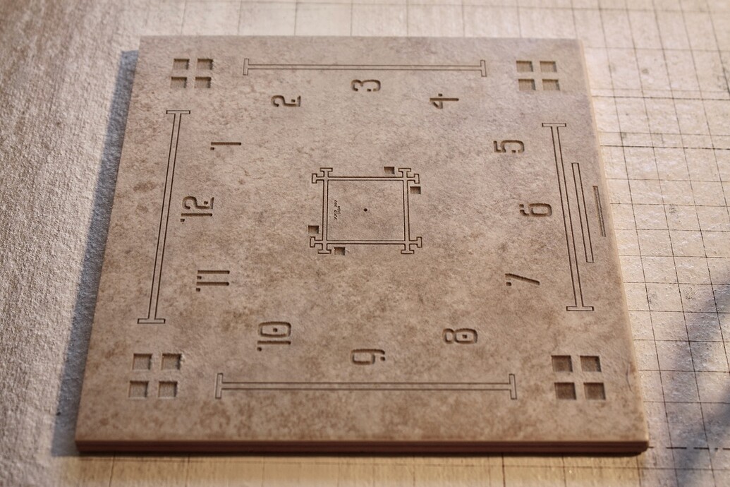 Clock Face File Project Files Lightburn Software Forum