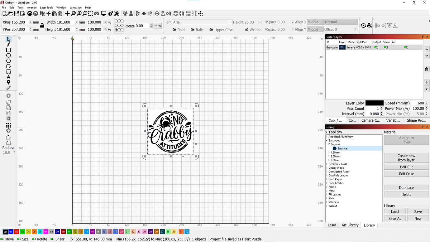 Material List Library - LightBurn Software Questions - LightBurn ...