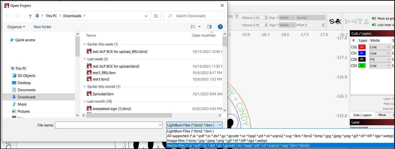 Which files can be opened with Lightburn? - OS Specific - LightBurn ...