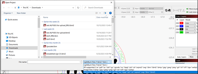 Which files can be opened with Lightburn? - OS Specific - LightBurn Software Forum