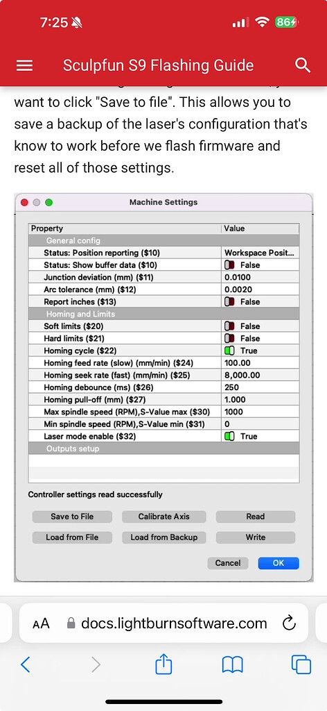 Two trees 10 homing error - LightBurn Hardware Compatibility - LightBurn Software Forum