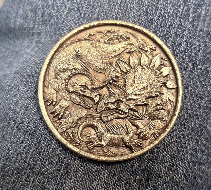 Making Depth Maps and using 3D slice on Brass Coins - Finished ...