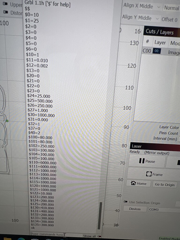 Laser mm measurements are off and laser goes to fast engraving - LightBurn Software Questions ...