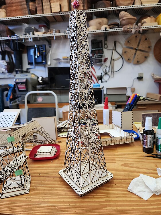 Scale Model of the Eiffel Tower Project - Finished Creations ...