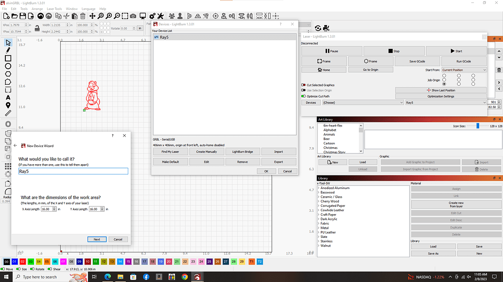 Longer Ray5 positioning issue - LightBurn Software Questions [OFFICIAL ...