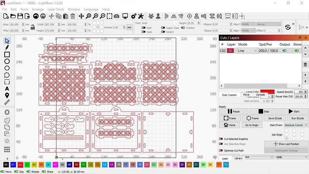 How do I get this to fit on Atomstack 400x400 S10 Pro - LightBurn Software Questions - LightBurn ...