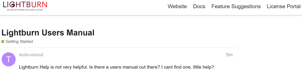 Lightburn Users Manual - Getting Started With LightBurn - LightBurn Software Forum