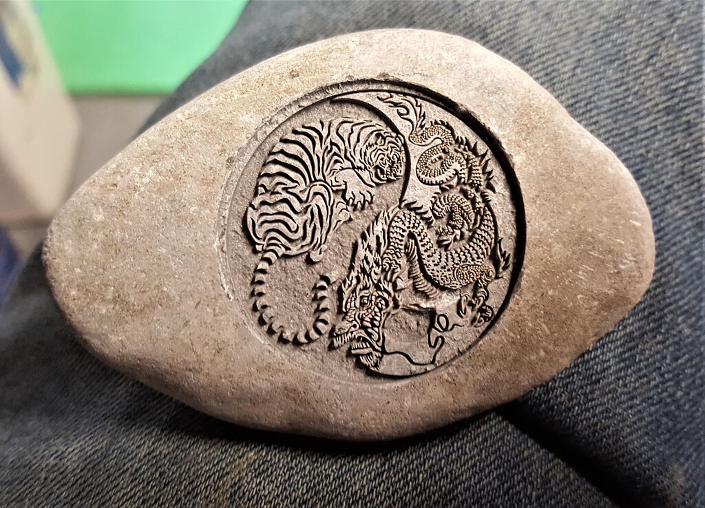Deep engraving Rocks With 60 Watt Fiber - Finished Creations ...