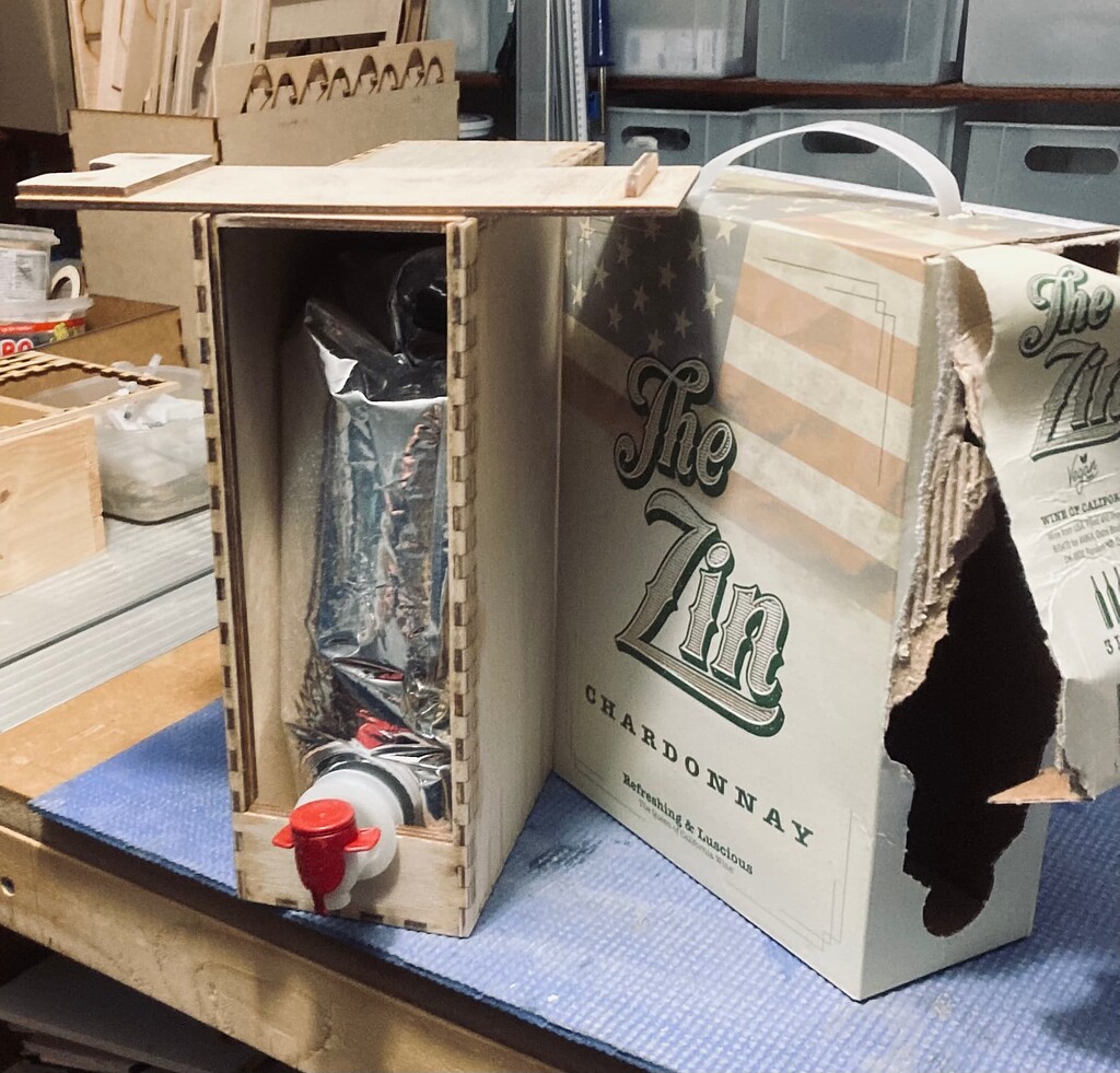 Wine box hide box - Finished Creations - LightBurn Software Forum