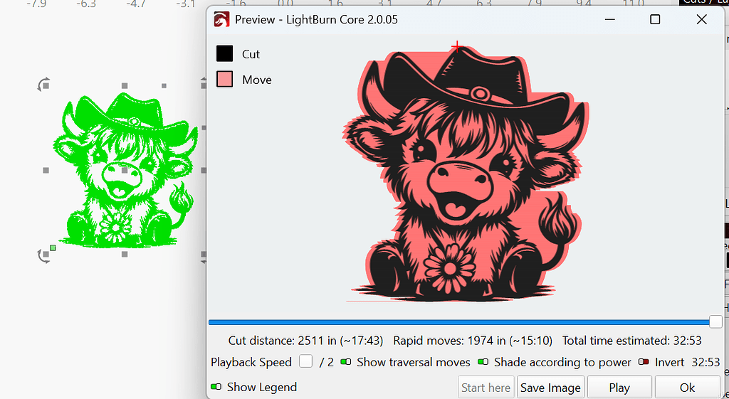 Offset covers the entire object for engraving - LightBurn Software ...
