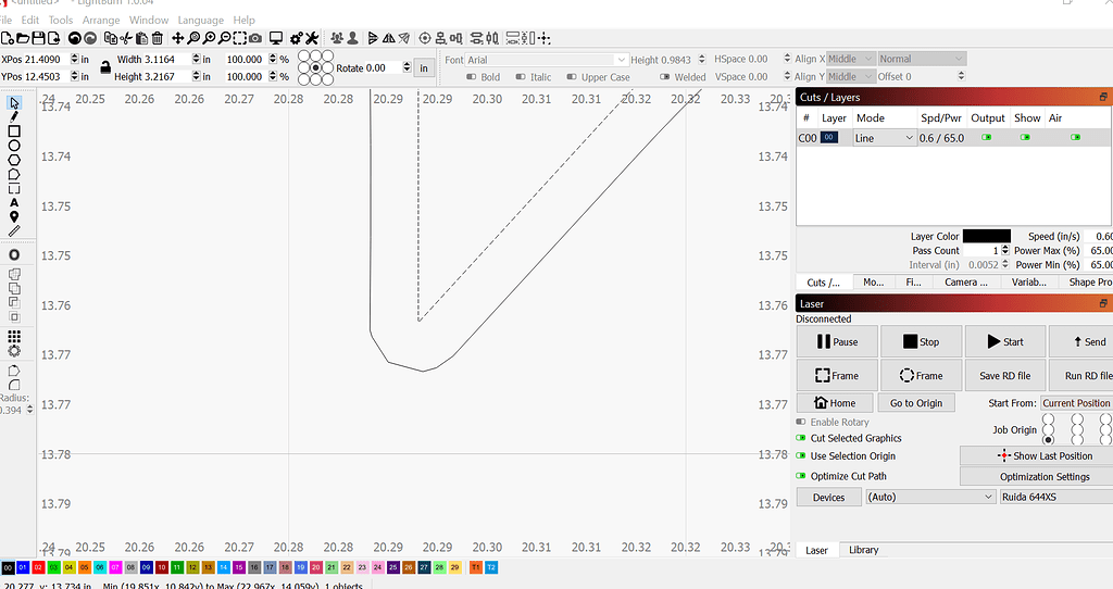 Offset lines are choppy and jagged with flattened curves - LightBurn ...