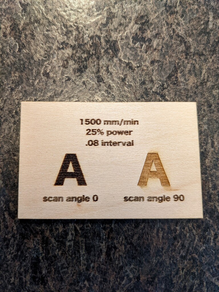 Significantly different results depending on scan angle - LightBurn ...