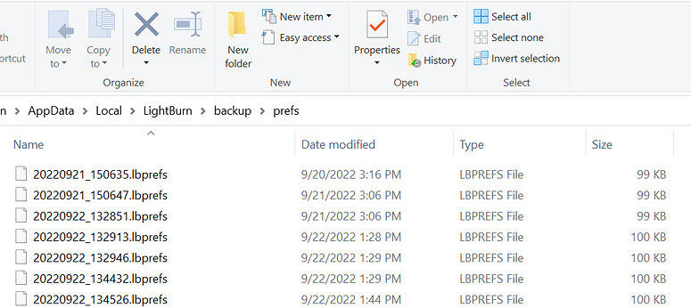 Windows update wiped out Lightburn settings - OS Specific - LightBurn Software Forum