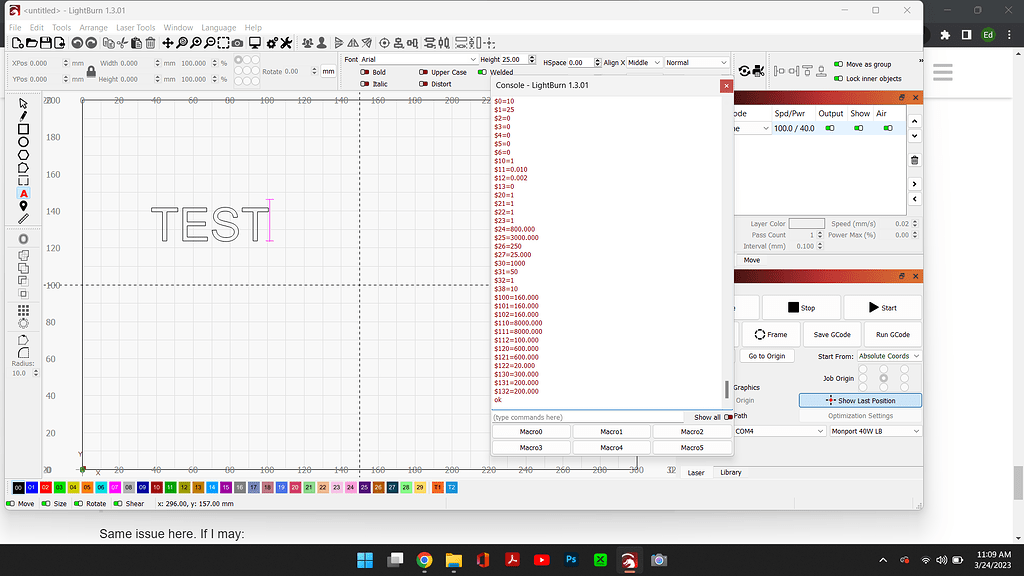Error Trying To Engraver Lightburn Software Questions Lightburn Software Forum