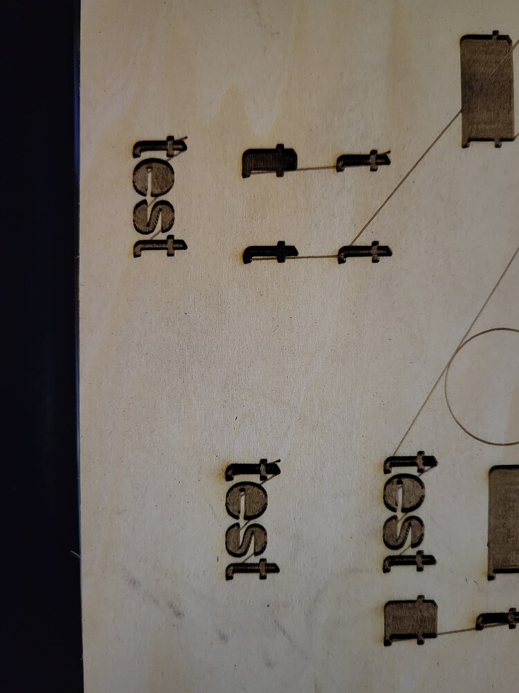 K40 with Upgraded M3 board engraving Transverse lines - LightBurn ...