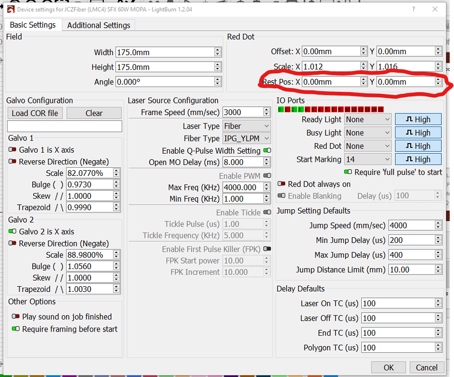 Galvo Fiber Laser - Red Dot Alignment - Galvo - LightBurn Software Forum