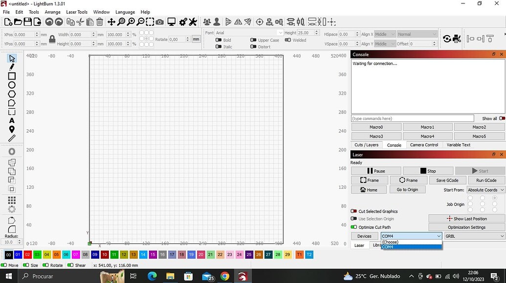 Sculpfun S9 wainting connecting, but laser ready - GRBL - LightBurn Software Forum