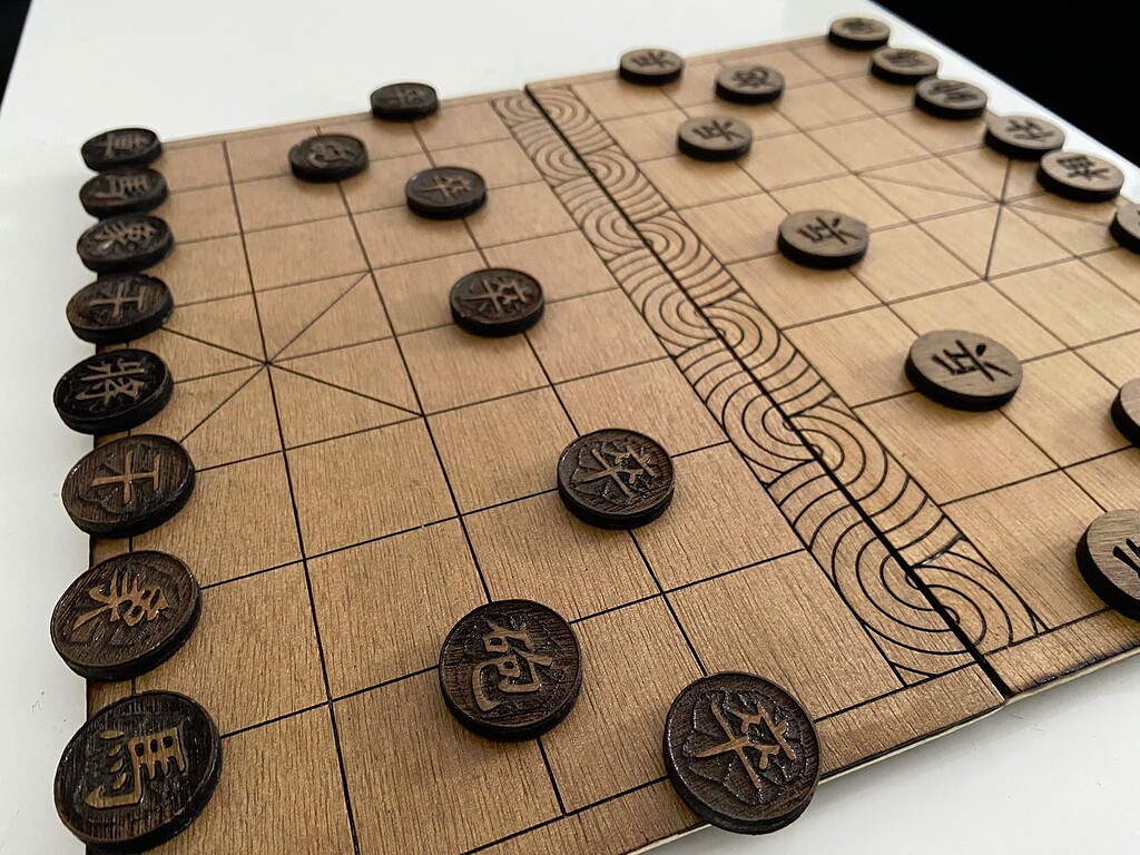 Xiang Qi -Chinese chess- set - Finished Creations - LightBurn Software ...