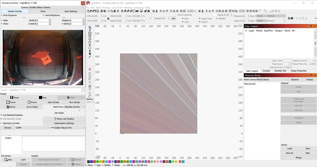 Black image captured during fisheye lens calibration and camera ...