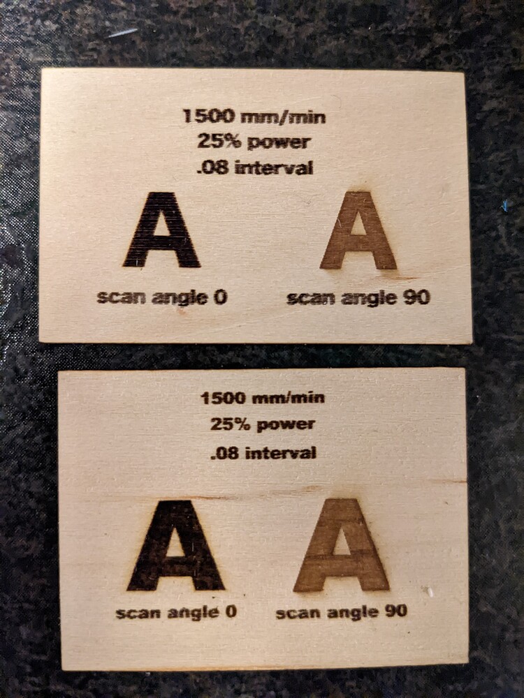 Significantly different results depending on scan angle - LightBurn ...