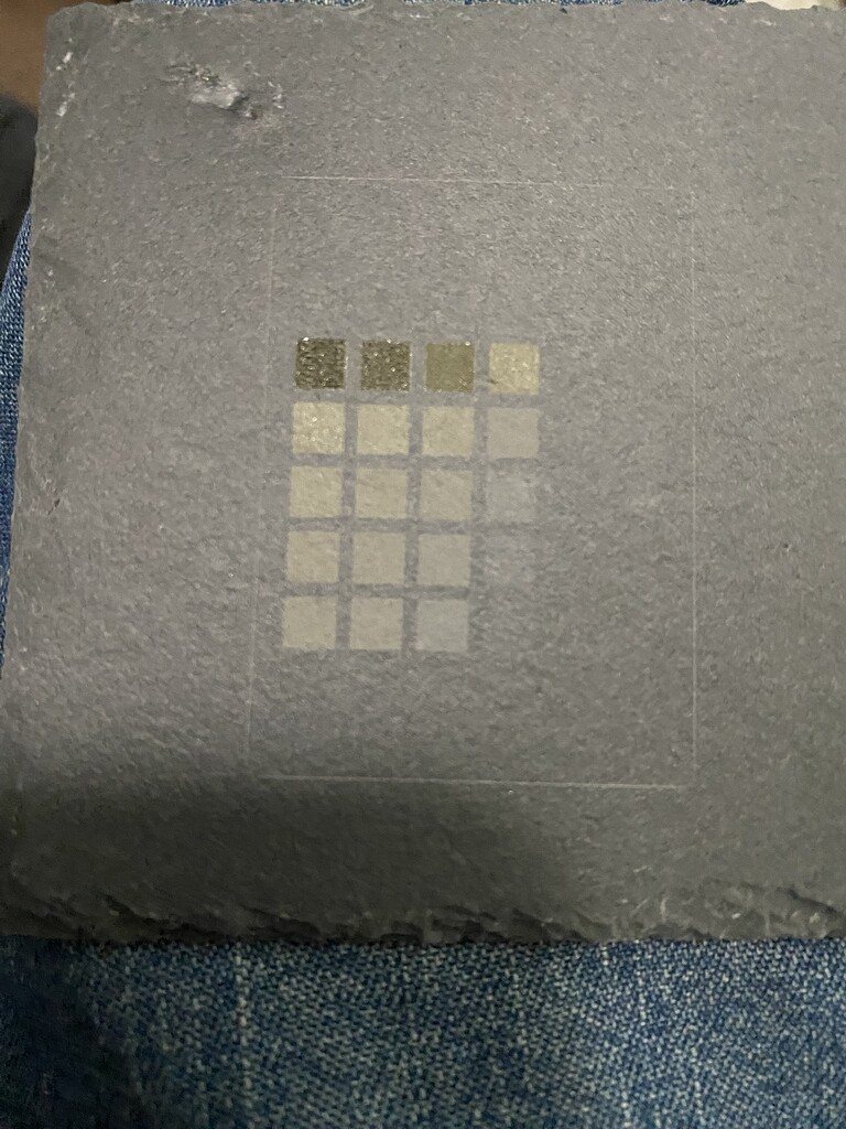 Material test for slate - LightBurn Software Questions - LightBurn ...