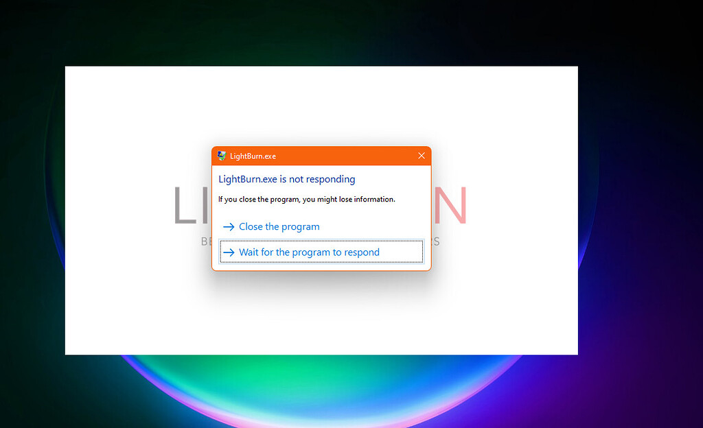 Lightburn not Loading - LightBurn Software Questions - LightBurn Software Forum