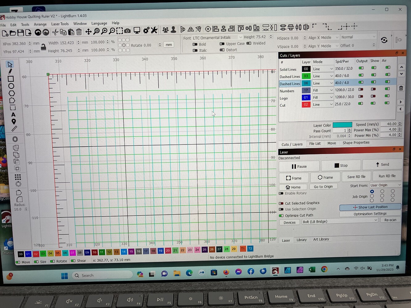 Perforation mode staggers lines - LightBurn Software Questions - LightBurn Software Forum