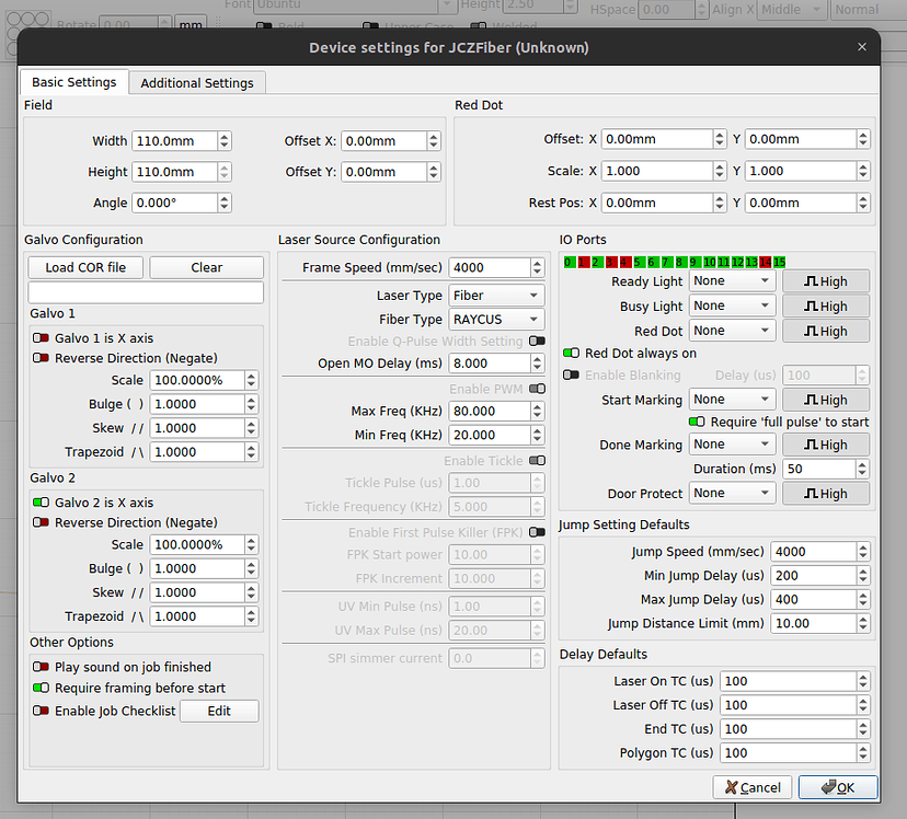 OmTech laser does not frame but i can hear it - Galvo - LightBurn Software Forum