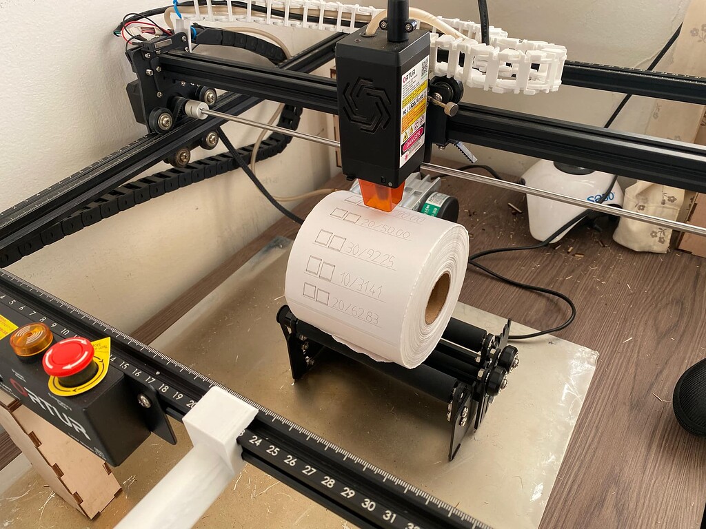 Ortur LM2 Pro S2 and YRR2.0 - The laser does not pass through the same ...