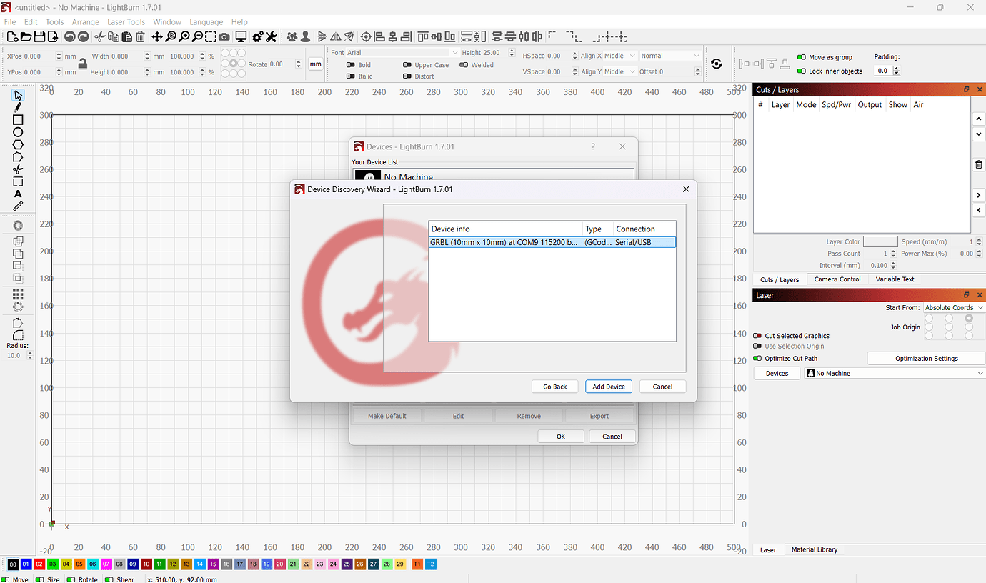 Atomstack x20 Pro issues with setting up in sofware - GRBL - LightBurn Software Forum