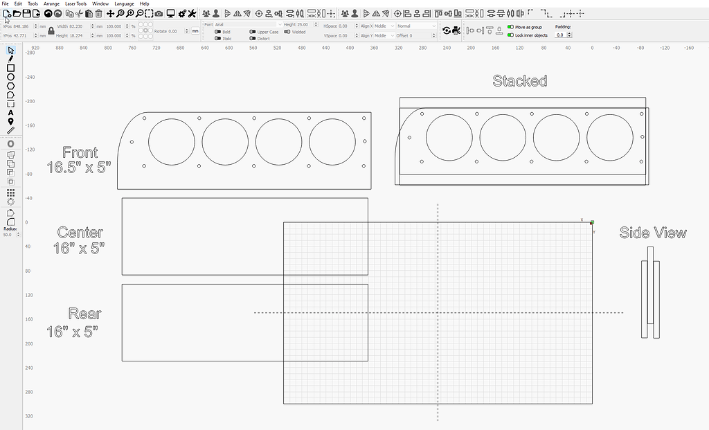 How to align holes to part and through multiple offset layers ...