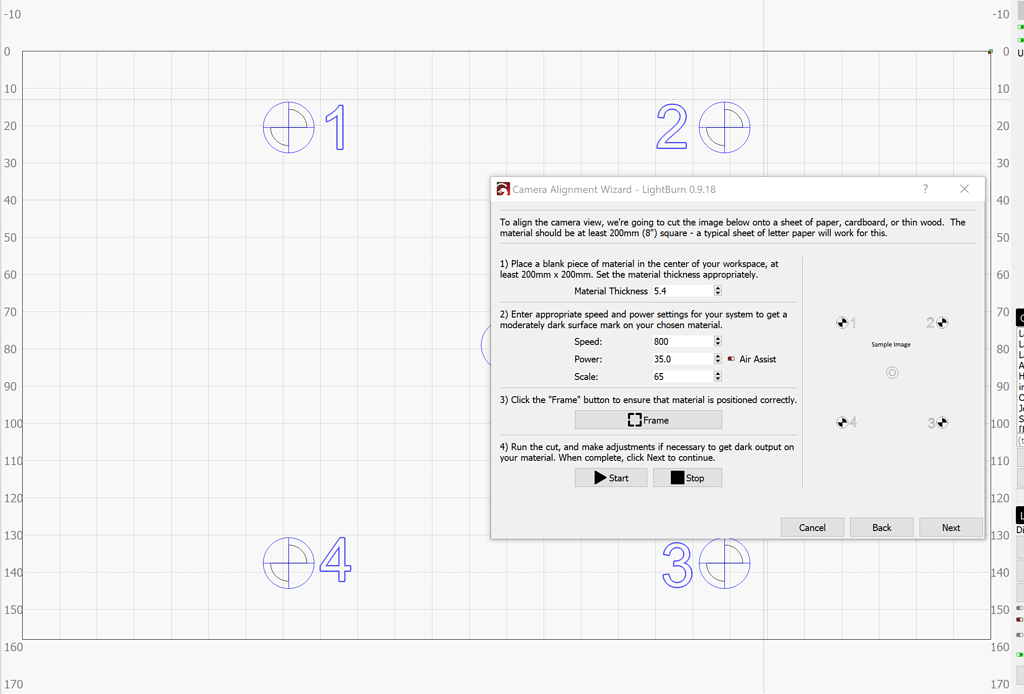Camera Alignment going beyond bounds - LightBurn Software Questions ...