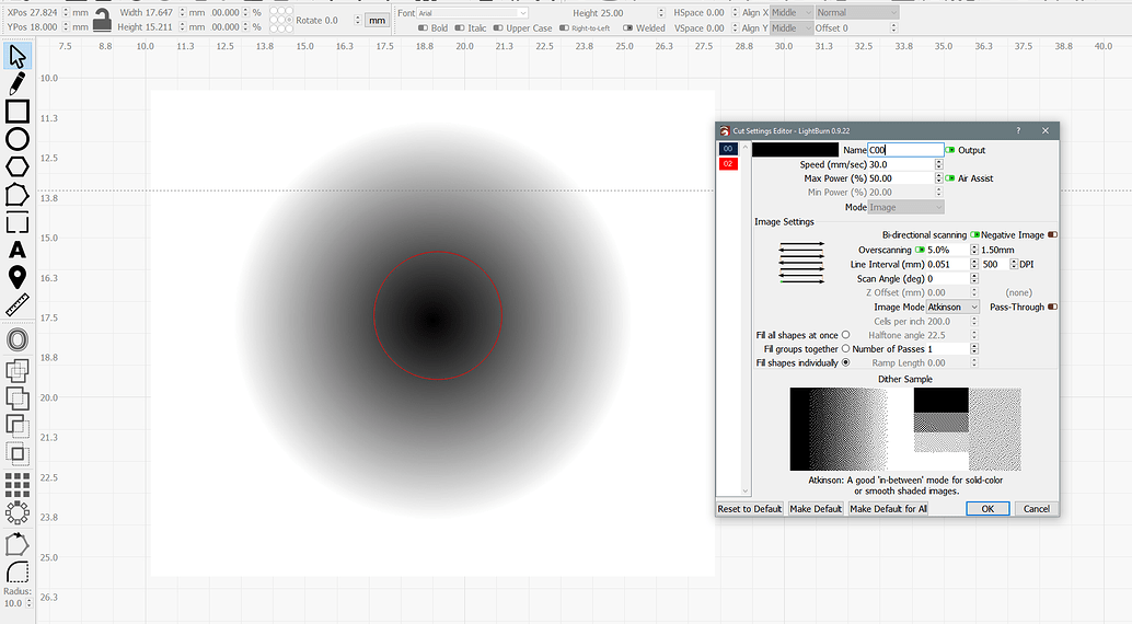 Offset-Fill Acrylic - Tips and Tricks - LightBurn Software Forum